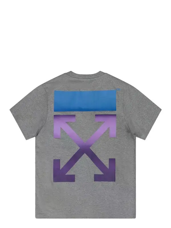 Off-White Arrows-print Jersey T-shirt - Grey