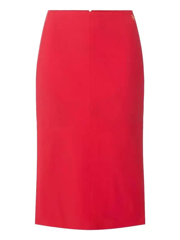 Elisabetta Franchi Skirt Made Of Technical Fabric - Red