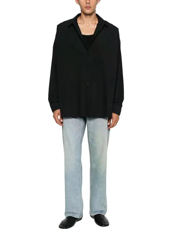Fear Of God Essentials Logo-embroidered Shirt - Black