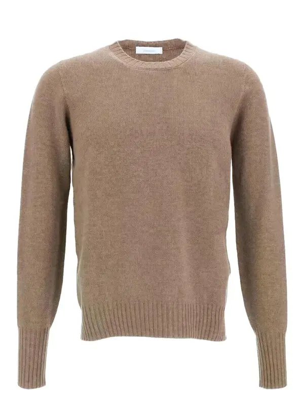 DRUMOHR Crew-neck Lambswool Sweater - Neutrals