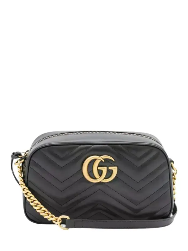 Gucci Gg Marmont Matelassé Shoulder Bag - Black