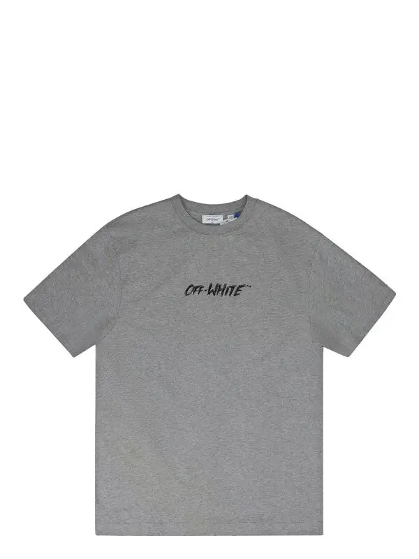 Off-White Arrow-print Crew-neck T-shirt - Grey