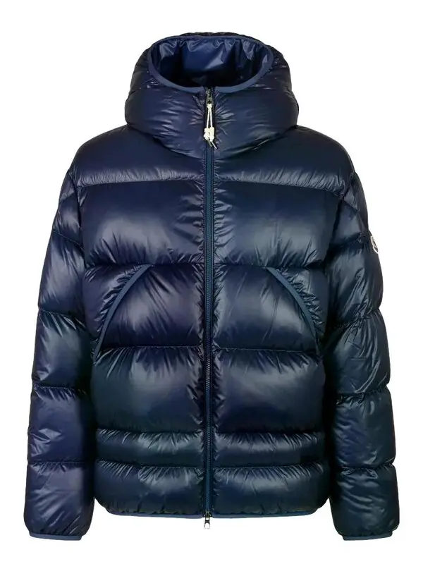 Moncler Anapo Quilted Hooded Jacket - Blue