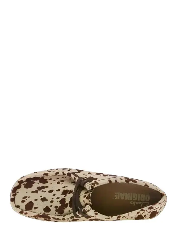 Clarks Wallabee Cow-print Loafers - Neutrals