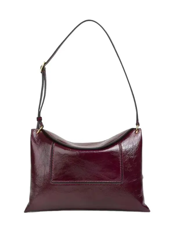 WANDLER Glaze-effect Leather Shoulder Bag - Red