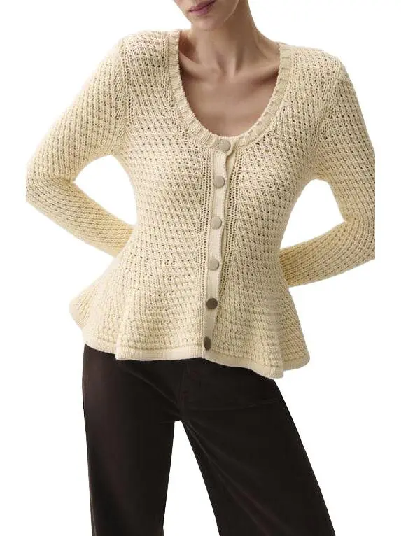 PISTOLA Elina Open-stitched Cardigan - Prosecco