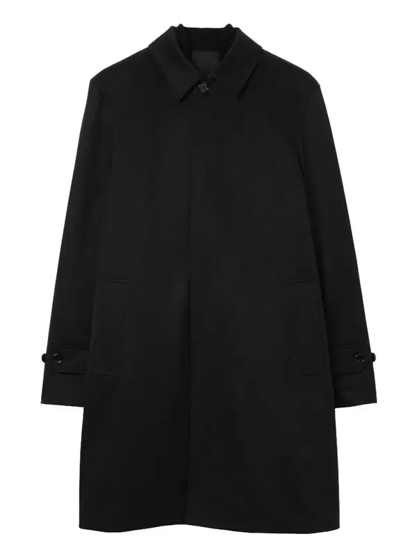 Burberry Long Detachable Gilet Car Coat - Black