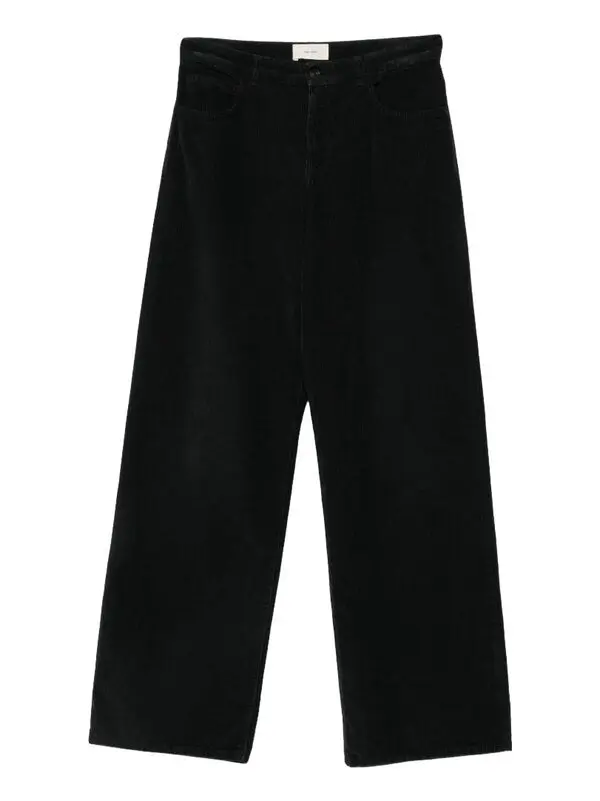 THE ROW Eglitta Velvet Trousers - Black