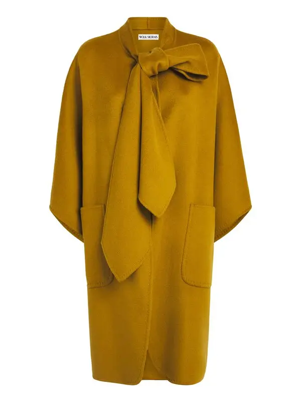 WOLK MORAIS Cashmere Belleville Trench Coat - Green