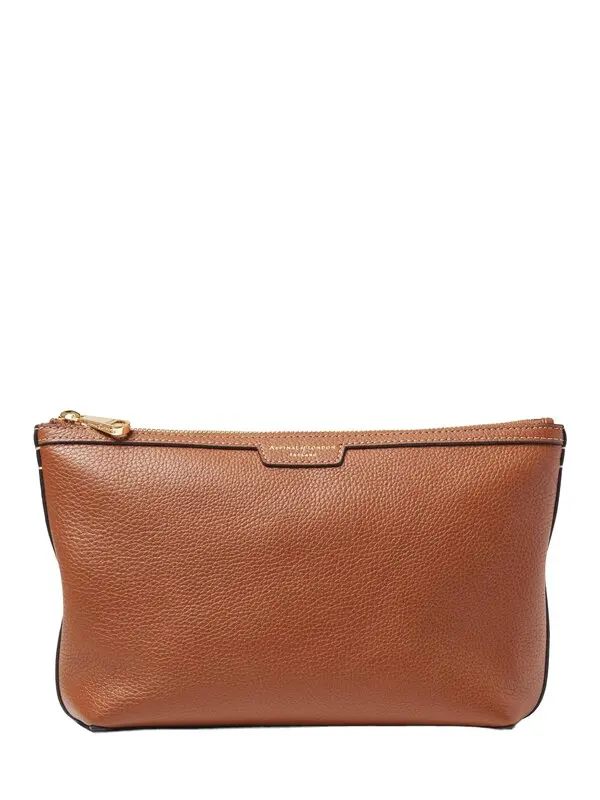 ASPINAL OF LONDON Leather Hudson Toiletry Bag - Brown