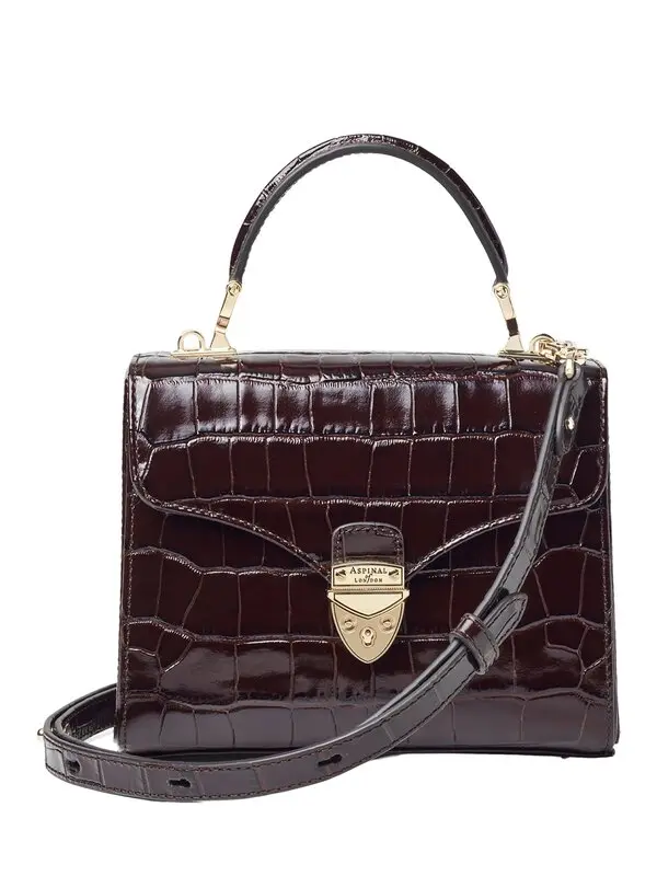 ASPINAL OF LONDON Midi Mayfair Top-handle Bag - Brown
