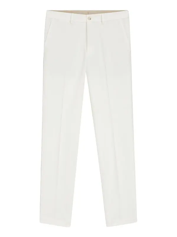 BOSS Slim-fit Cotton-blend Pants - White
