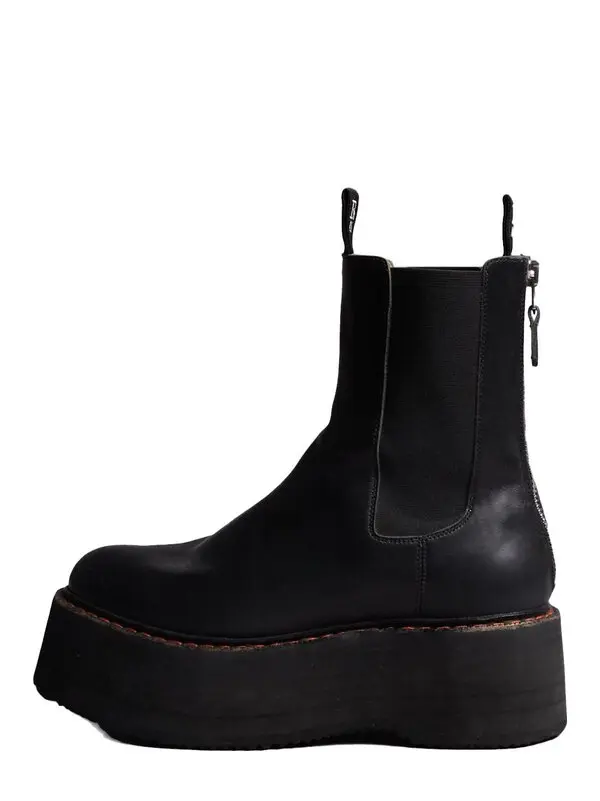 R13 Double Stack Chelsea Boot - Black