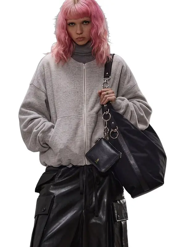 R13 Balloon Zip - Heather Grey