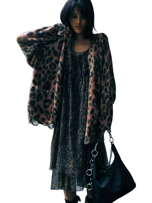R13 Printed Oversized Cardigan - Multi