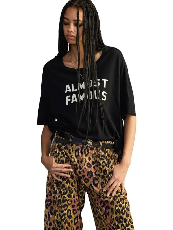 R13 Almost Famous Relaxed T - Black