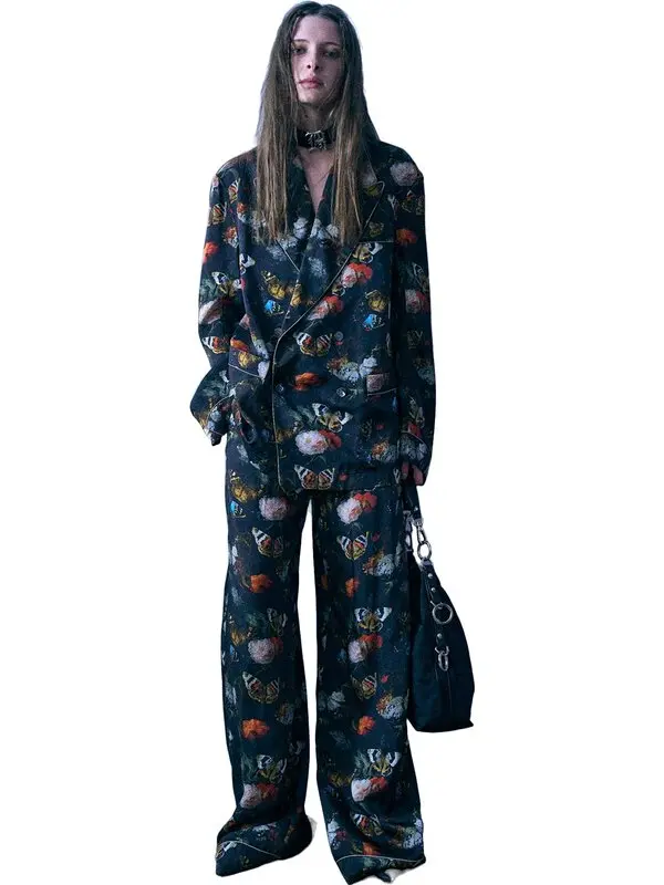 R13 Elastic Waist Darcy Flare Pj Pant - Multi