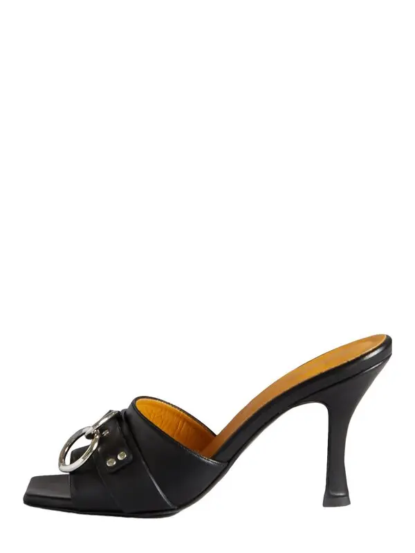 R13 Sid Heeled Harness Slide - Black