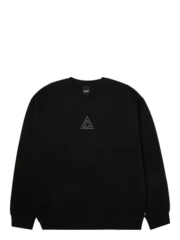 HUF Triple Triangle Embroidered Crew 'black - Grey