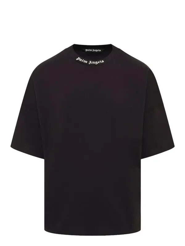 Palm Angels Classic Logo Over Tee /off White - Black