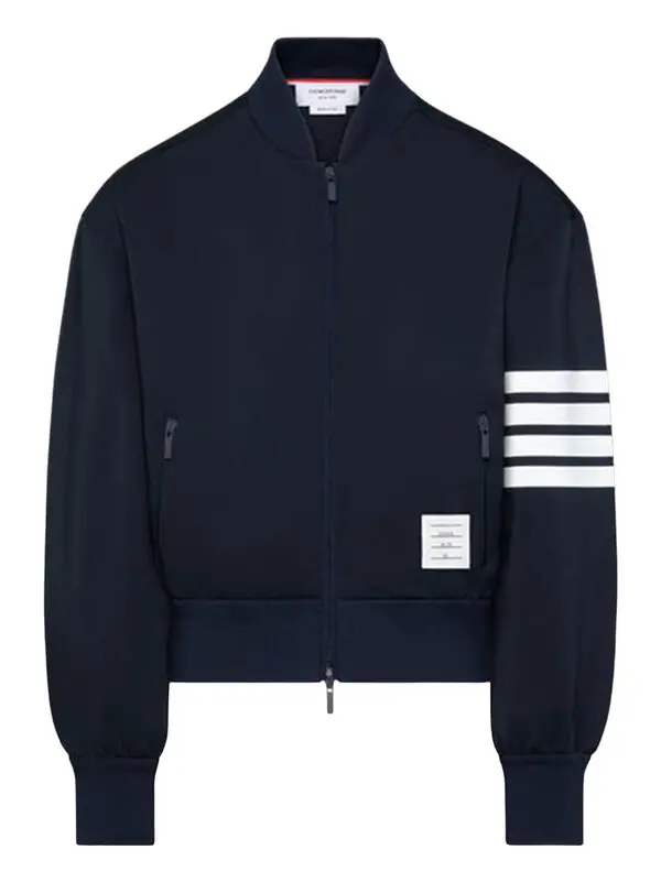 Thom Browne 3m Printed Bar Bomber 'navy - Blue