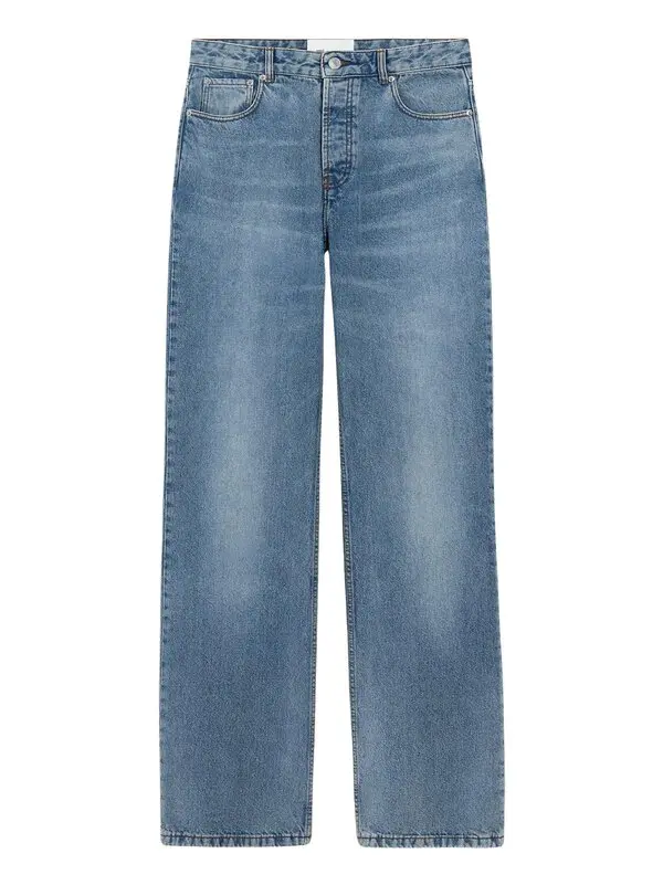 AMI Paris Large Fit Jeans 'bleu Used - Blue