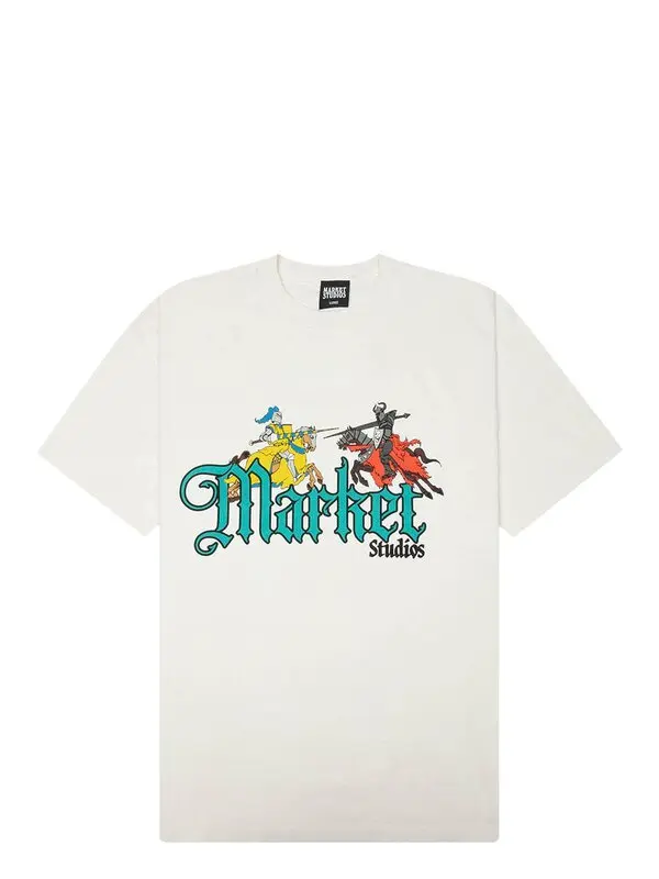 MARKET Jousting Duel T-shirt /red - White