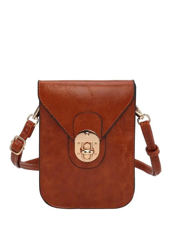 MKF COLLECTION BY MIA K. Havana Ii Phone Crossbody Bag Cognac - Brown