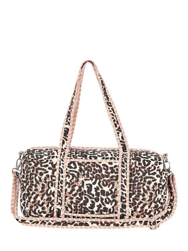 CYC Neutrals The Leopard Print Cotton Weekender - Brown
