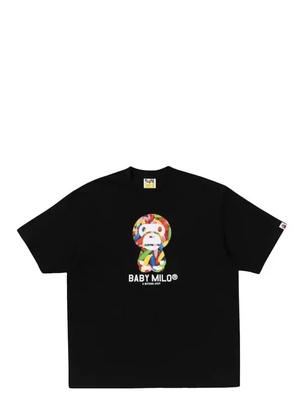 A BATHING APE Banana Baby Milo Relaxed Fit Tee Shirt - Black