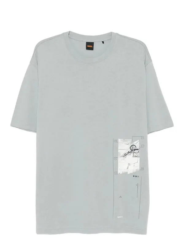 BOSS Grey T-shirts & Vests T-shirts - Gray