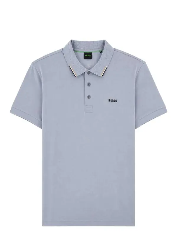 BOSS Grey Polo Shirts - Gray
