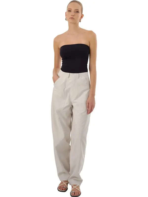 LAMARQUE Valya Relaxed Cargo Pants - Whisper White