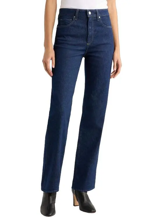 Paige Stevie High Waist Straight Leg Jeans - Amora