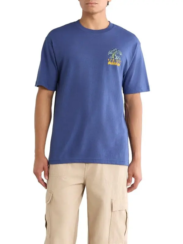 VANS Living Legend Cotton Graphic T-shirt - True Navy