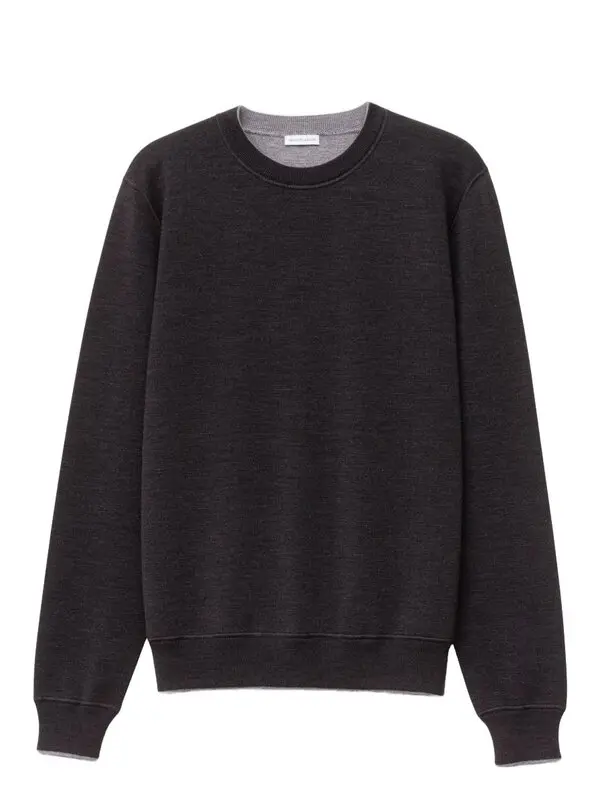 Iris Von Arnim Merino Sweater Reversible - Anthra/platinum