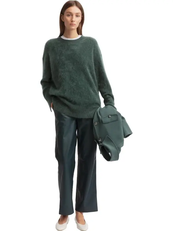 Iris Von Arnim Brushed Cashmere Sweater - Forest