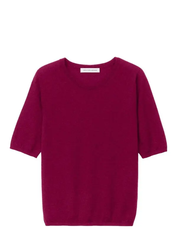 Iris Von Arnim Superfine Cashmere T-shirt - Ruby