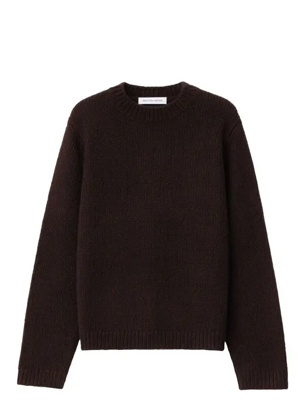 Iris Von Arnim Cashmere-silk Sweater - Chocolate