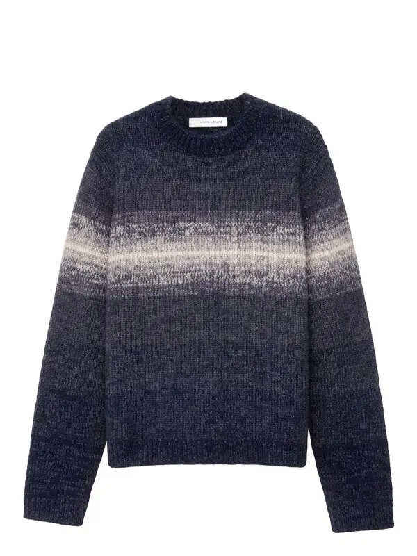 Iris Von Arnim Cashmere-silk Sweater - Midnight/alabaster