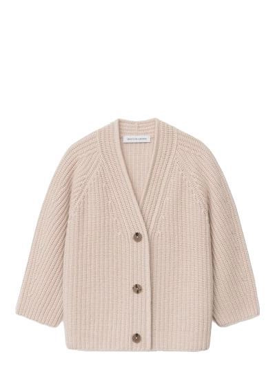 Iris Von Arnim Stonewashed Cashmere Cardigan - Alabaster