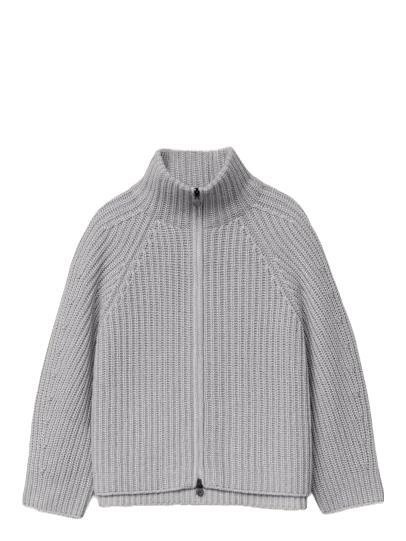 Iris Von Arnim Stonewashed Cashmere Cardigan - Chrome Sw