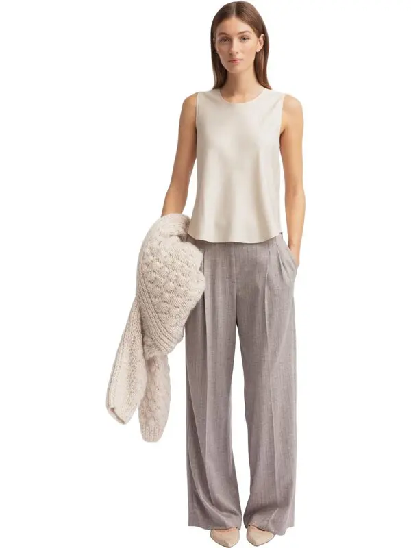 Iris Von Arnim Silk Top - Alabaster