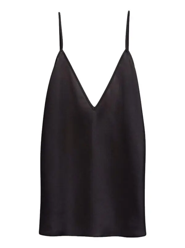 Iris Von Arnim Silk Top - Navy