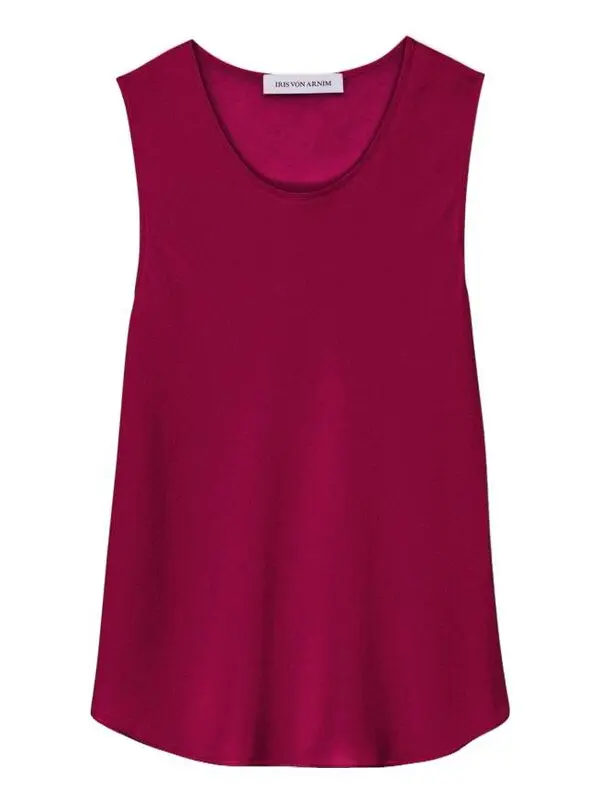 Iris Von Arnim Silk Top - Ruby