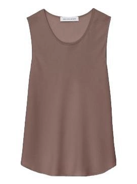 Iris Von Arnim Silk Top - Taupe