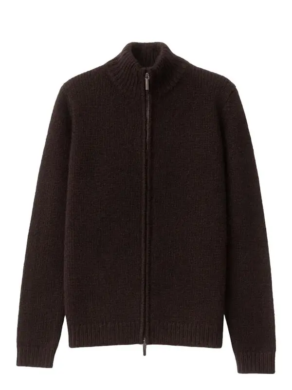 Iris Von Arnim Cashmere-silk Cardigan - Chocolate