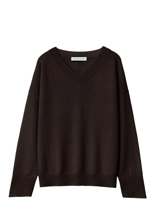 Iris Von Arnim Cashmere-silk Sweater - Chocolate