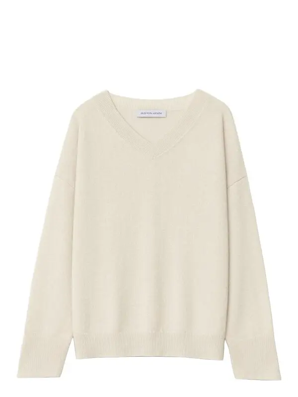 Iris Von Arnim Cashmere-silk Sweater - Ecru