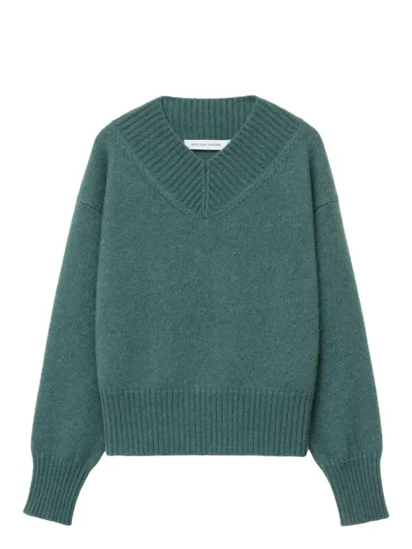 Iris Von Arnim Cashmere-silk Sweater - Fern